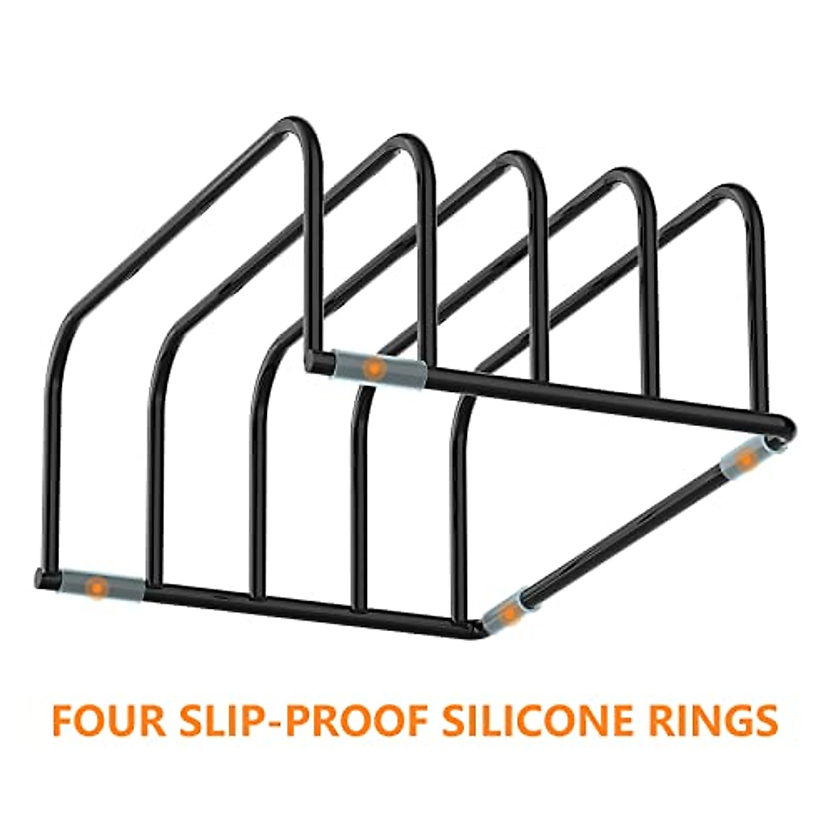 KORRTFID Cutting Board Storage Rack, Compact Cutting Board Organizer, Cutting Board Stand Holder, Bakeware, Cookie Sheets Organizer(1.0 Inch Width Slots)