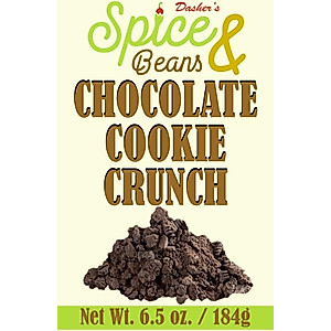 Chocolate Cookie Crunch Ice Cream Topping & Cake Decoration 6.5 oz, by Dasher's Spice & Beans