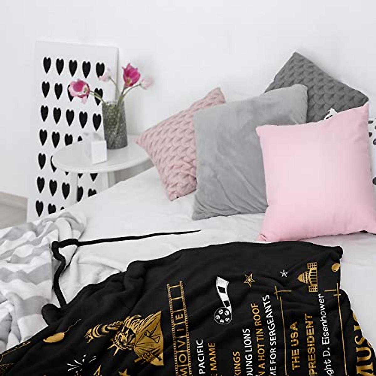 Neuturs 65th Birthday Gifts for Women, 65th Birthday Gifts for Men, 65th Birthday Decorations for Women Men, 65 Birthday Gifts for Women, 65 Year Old Birthday Gifts for Women Throw Blanket 60"x50"