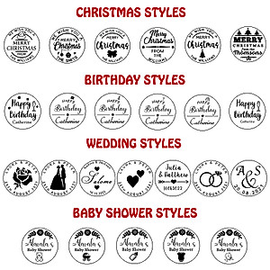 Personalized Cookie Stamp Baby Shower with Logo Family Name Custom Cookie Cutter and Stamp for Baking 3d Raised Design