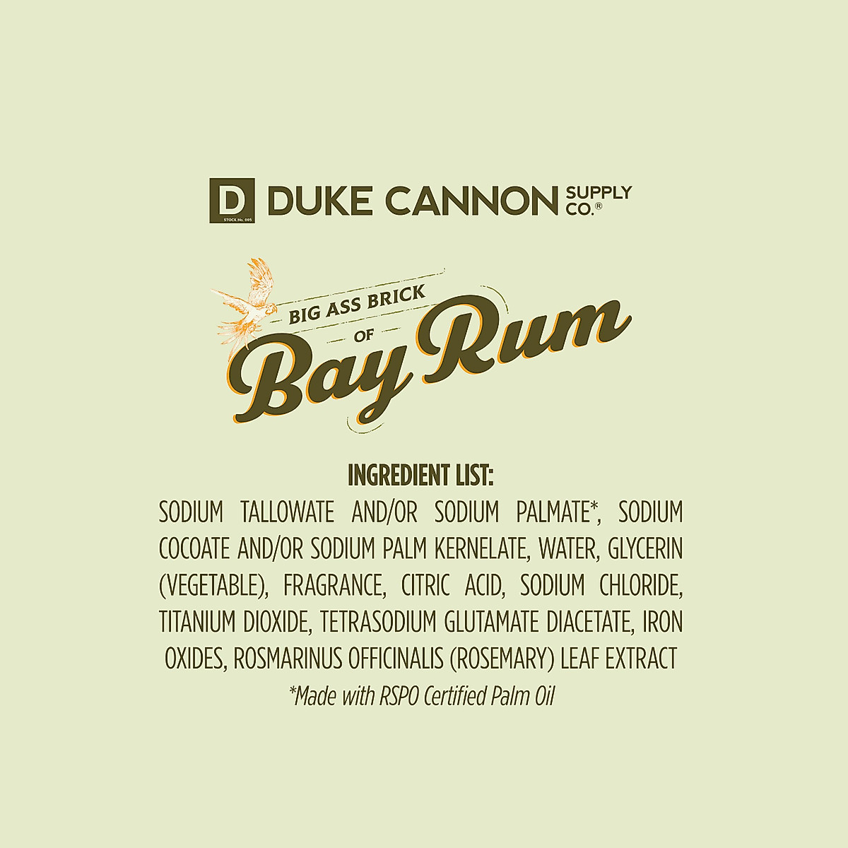 Duke Cannon Supply Co. Big Brick of Soap Bar for Men Bay Rum (Citrus Musk, Cedarwood, Island Spice Scent) Multi-Pack - Superior Grade, Extra Large, All Skin Types, Paraben-free, 10 oz (3 Pack)