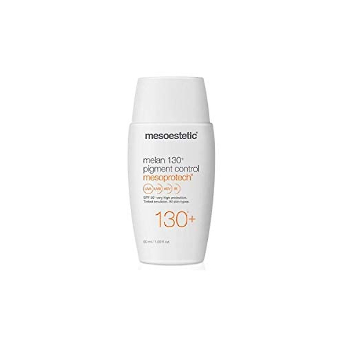 Mesoestetic Mesoprotech Melan Cream SPF 130+ Pigment Control-Protects Skin against UVB, UVA, HEV, IR-Facial Sunblock