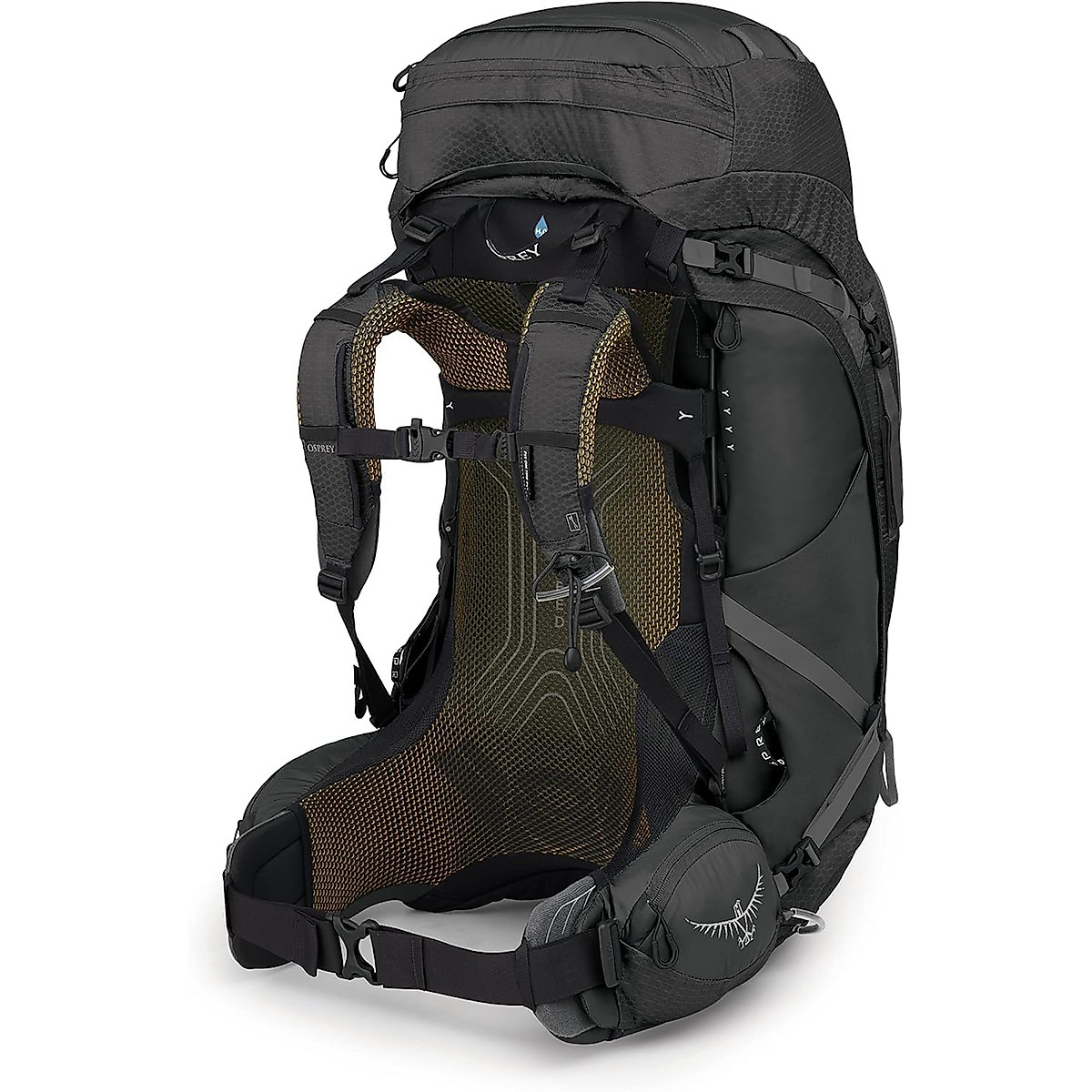 Osprey Atmos AG 65 Men's Backpacking Backpack, Black, Small/Medium