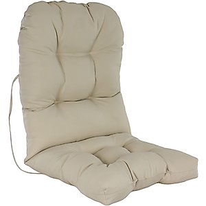 College Covers Indoor/Outdoor Adirondack Patio Seat Cushion, 1 Count (Pack of 1), Cream