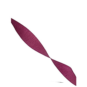 Maroon and White Crepe Paper Streamers, Made in USA