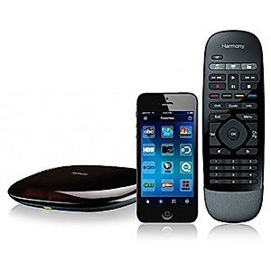 Logitech 915-000194 - Harmony Smart Remote Control with Smartphone App - Black (Renewed)