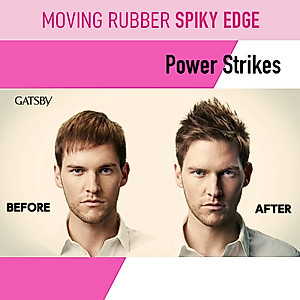 GATSBY Moving Rubber Spiky Edge Hair Wax, English Version, 80g/2.8oz
