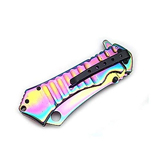 Snake Eye Tactical Heavy Duty Assisted Open Razor Style Folding Pocket Knife Outdoors Camping Hunting Fishing (RBPK)