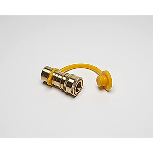 XYS MNS 12 feet natural gas hose 3/8-inch natural gas quick disconnect kit, CSA certified, low pressure outdoor NG/propane equipment for barbecues, grills, fire pits, generators, heaters, etc.