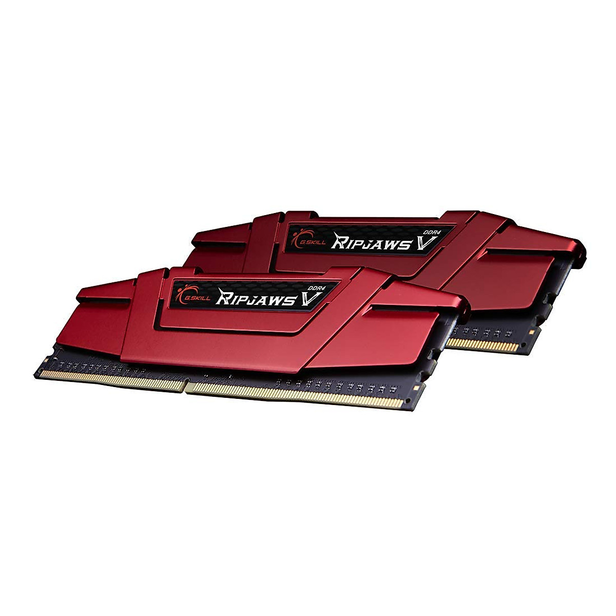 G.SKILL Ripjaws V Series (Intel XMP) DDR4 RAM 16GB (2x8GB) 2400MT/s CL15-15-15-35 1.20V Desktop Computer Memory UDIMM - Red (F4-2400C15D-16GVR)