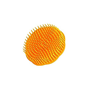 Niva Hair Scalp Massager Shampoo Brush - Flexible Scalp Exfoliator Dandruff Brush and Grass Shape Handle - Baby Shower Bath Brush Suitable for Women, Men & Pets | Pack 0f 4 (Blue-Green-Orange-Fuchsia)