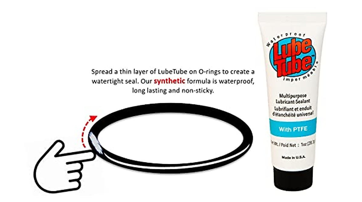 1oz Pool O-Ring Lubricant - Made in USA | LubeTube Pool Supplies