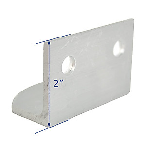 Sturdy Built (Qty 4)- Boat Trailer Aluminum Swivel Top Angle to Mount Bunk Bracket Boards