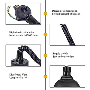 LINKANRUO Food Warmer Lamp Food Heat Lamp Telescopic Food Warme Buffet Food Heat Lamp Buffet Heating Lamp, 250W 25cm for Restaurant Heating Lamp Buffet Hanging Heat Lamps Lamps