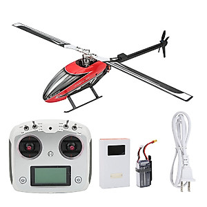 RC Airplanes, FBL Rotor Head Kit RC Helicopter 60A ESC 22mm Metal Tail Pipe Full Metal Servo Holder for Adult Toys (Red)