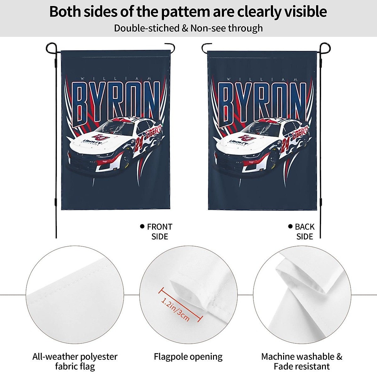 William Byron 24 12.5"x18" Welcome Garden Flag Double Sided Printing Vertical Banners Yard Farmhouse Outdoor Indoor Decoration Holiday Flag Party Signs