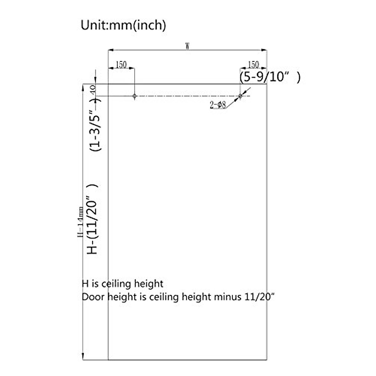 DIYHD 6FT Ceiling Mount Bracket Concentric Circle Roller Stainless Steel Sliding barn Wood Door Track Hardware, 6 Ft