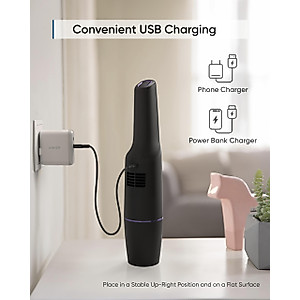 eufy by Anker, HomeVac H11,Cordless Handheld Vacuum Cleaner,Ultra-Lightweight 1.2lbs,5500Pa Suction Power,USB Charging, for Home Cleaning