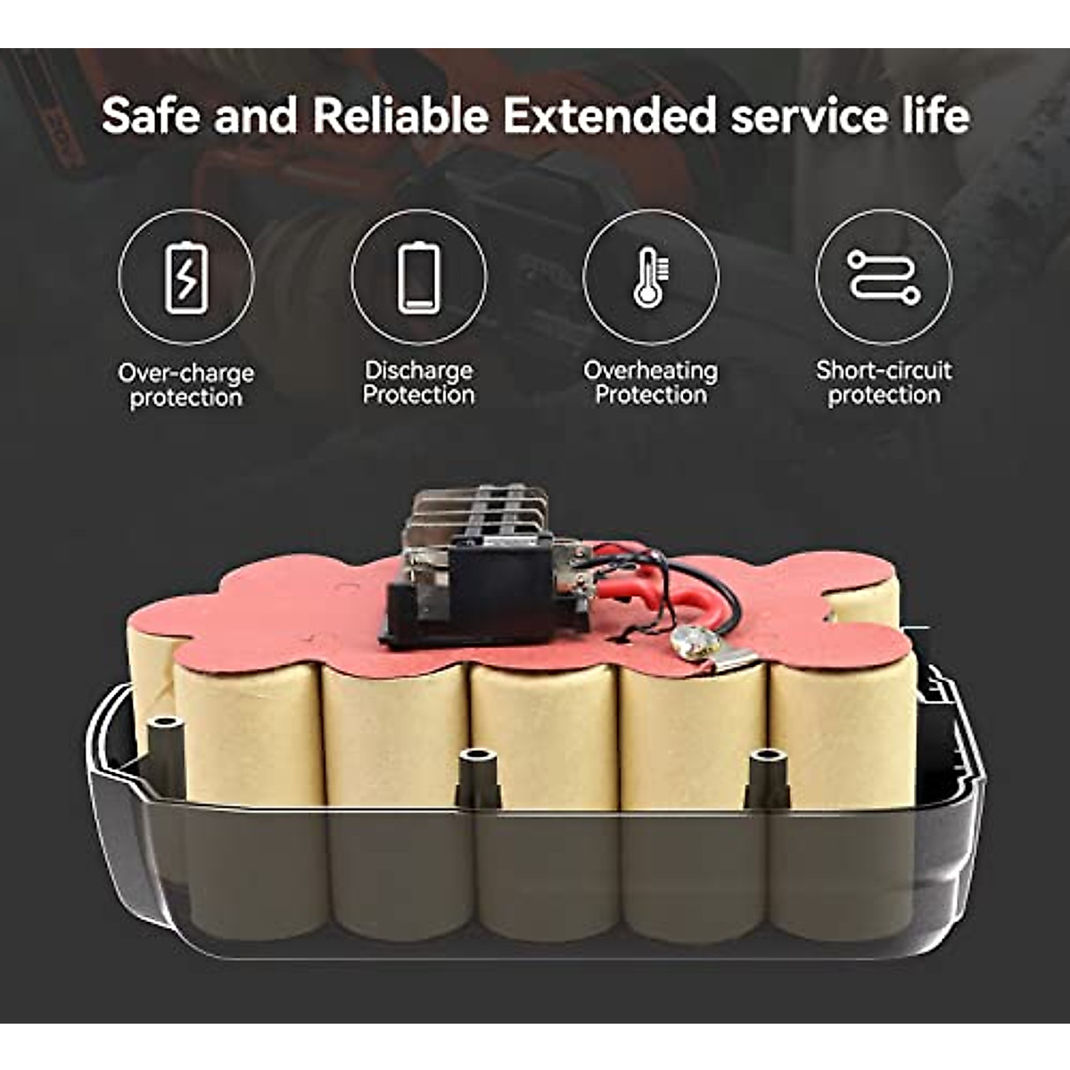 Moticett Upgraded to 3600mAh High Capacity Ni-Mh PC18B Replacement Battery Compatible with Porter Cable 18V Battery PCC489N PCMVC PCXMVC Cordless Tools