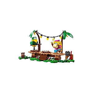 LEGO Super Mario Dixie Kong’s Jungle Jam Expansion Set 71421, Super Mario Gift Set for Boys and Girls Ages 7-9, Buildable Toy Game Featuring 2 Brick Built Super Mario Figures with Musical Accessories