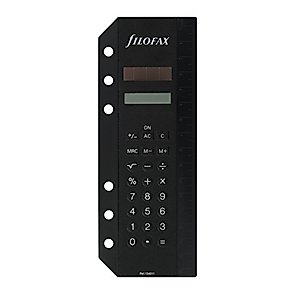 Filofax Personal/A5/Deskfax Calculator (B134011), Black Small