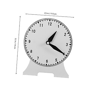 ULTECHNOVO 1pc Clock Model Clocks Brain Toy Toys for Learning to Tell Time Tools Desktop Clock Puzzle Toy Clock Props Tabletop Clock Plastic Learning Bell Concise Student