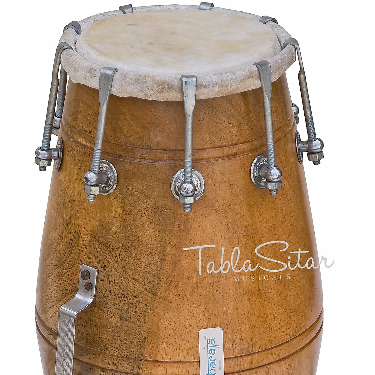 Maharaja Musicals Dholak Drum, Mango Wood, Bolt-tuned, Padded Bag, Spanner, Dholki Musical Instrument (PDI-104)