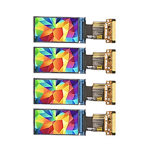 Septpenta 4PCS 0.96in TFT Color IPS Display Screen, 80×160 Resolution, Bright,Saturated, Natural Looking Images LCD, Embedded ST7735S Driver and SPI Bus, Small, Light and Thin Used in Various Places