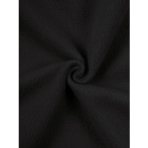 LASLULU Womens Fuzzy Cropped Hoodies Sport Athletic Zip Up Stand Collar Sweater Fleece Lined Sweatshirt Long Sleeve Pullover Tops Pockets(Black Small)