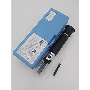 Alcohol Refractometer 0~80% for Liquor Spirit Alcohol Volume Percent Measurement with Automatic Temperature Compensation (ATC)