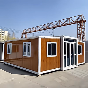 Folding Expandable Container House with 3 Bedrooms–Modular Design for Easy Setup and Transportation, Ideal for Temporary Housing and Recreational Use