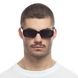 AIRE CERES Rectangular Unisex Sunglasses Black