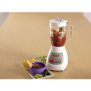 IMUSA USA GAU-80313W 10-Speed Countertop Blender with 42 oz Glass Jar, White