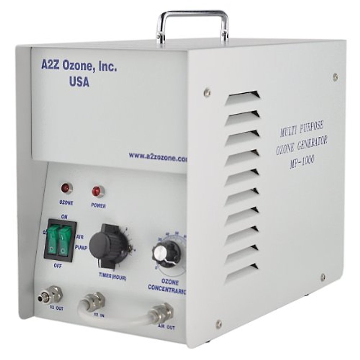 MP-1000 Ozone Generator, Light-Duty Sanitation Ozonator for Water-use with optional oxygen Hook-up, up to 1000 mg/hr