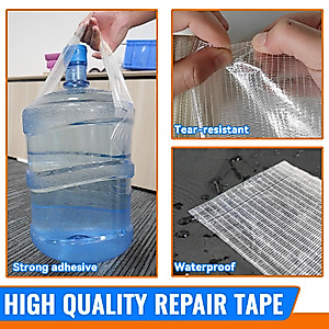 RV Awning Repair Tape for Tarp, Boat Covers Repair Tape,Tent, Sail Tape, Tear Repair Patch Kit, Waterproof, 5 Inch Wide 30FT Long, Reinforced Repair Tape