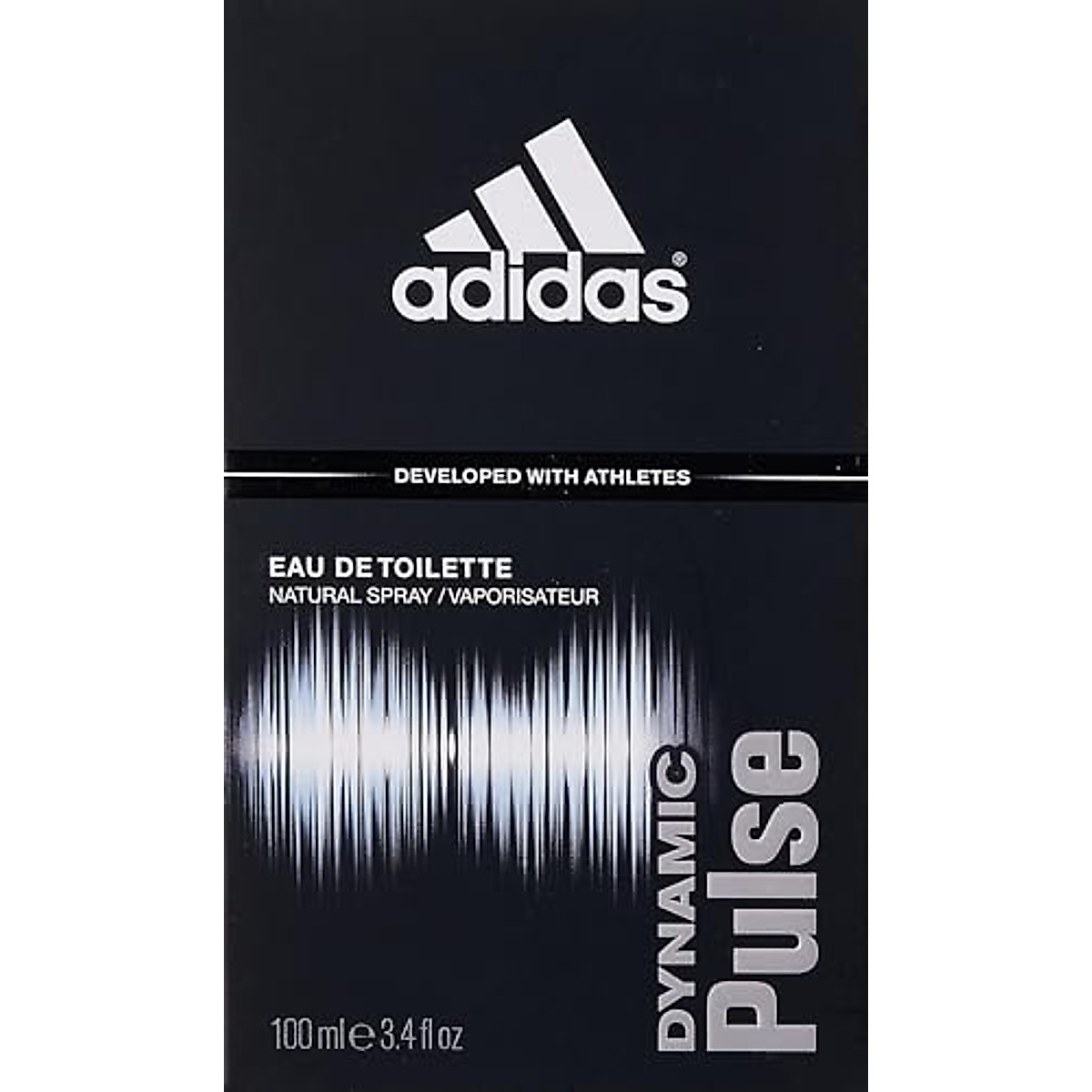 Dynamic Pulse Eau De Toilette Spray by Adidas, Developed with Athletes for Men, 3.4 Ounce