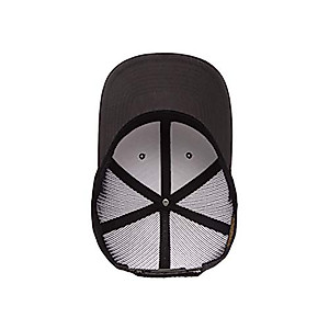 Yupoong YP Classics Retro Trucker Cap, Charcoal/Black, OSFA