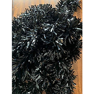 TCDesignerProducts Black Vinyl Twist Garland - 4" x 25' roll