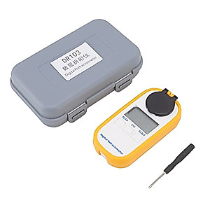 Digital Brix Refractometer, Portable Handheld Brix Maple Syrup Jam Sauces Refractometer, Brix Meter Pocket Refractometer for Measuring Sugar Content in Watermelons, Grapes and Other Fruits