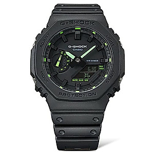 G-Shock GA2100-1A3 Neon Accent Watch, Green