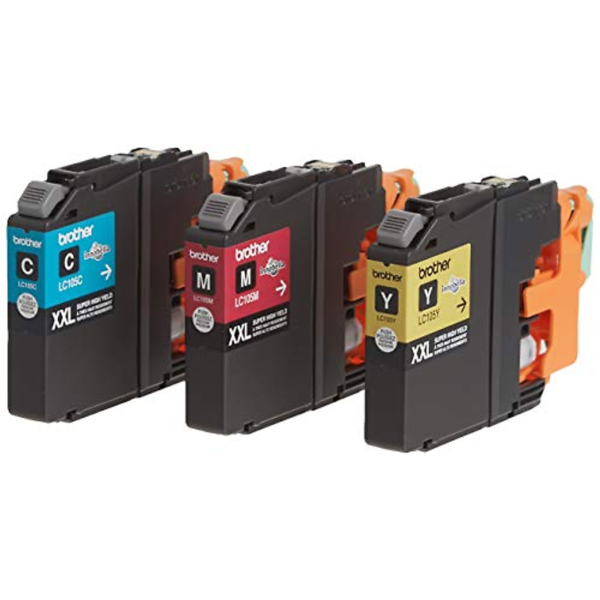 Brother Genuine LC1053PKS Super High Yield XXL Ink Cartridges,Cyan, magenta, yellow