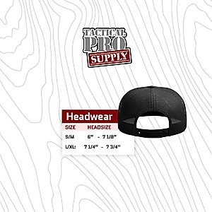 Tactical Pro Supply - Patriotic USA Snapback Hat for Men or Women, Snap Closure Design Heather Gray