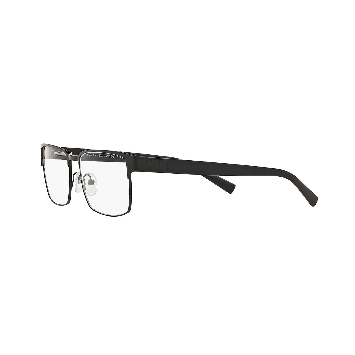 A|X ARMANI EXCHANGE Men's AX1019 Square Prescription Eyeglass Frames, Matte Black/Demo Lens, 54 mm