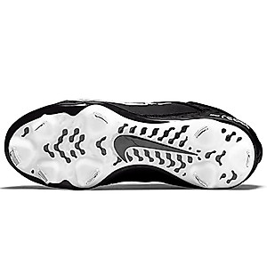 Nike Women's Hyperdiamond 4 Elite Softball Cleats (Black/Dark Grey/Barely Volt/White, us_Footwear_Size_System, Adult, Women, Numeric, Medium, Numeric_8)