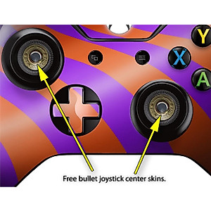 WraptorSkinz Decal Style Vinyl Skin Wrap compatible with XBOX One Original Wireless Controller Two Tone Waves Purple Red