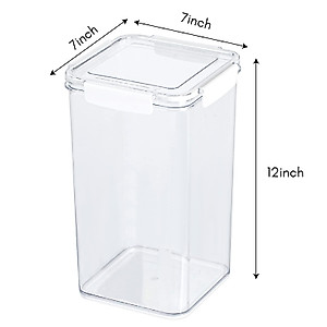 Baraiser Bread Box, Sandwich Size Bread Keeper, Bread Storage Container with Airtight Lid, Pack of 2