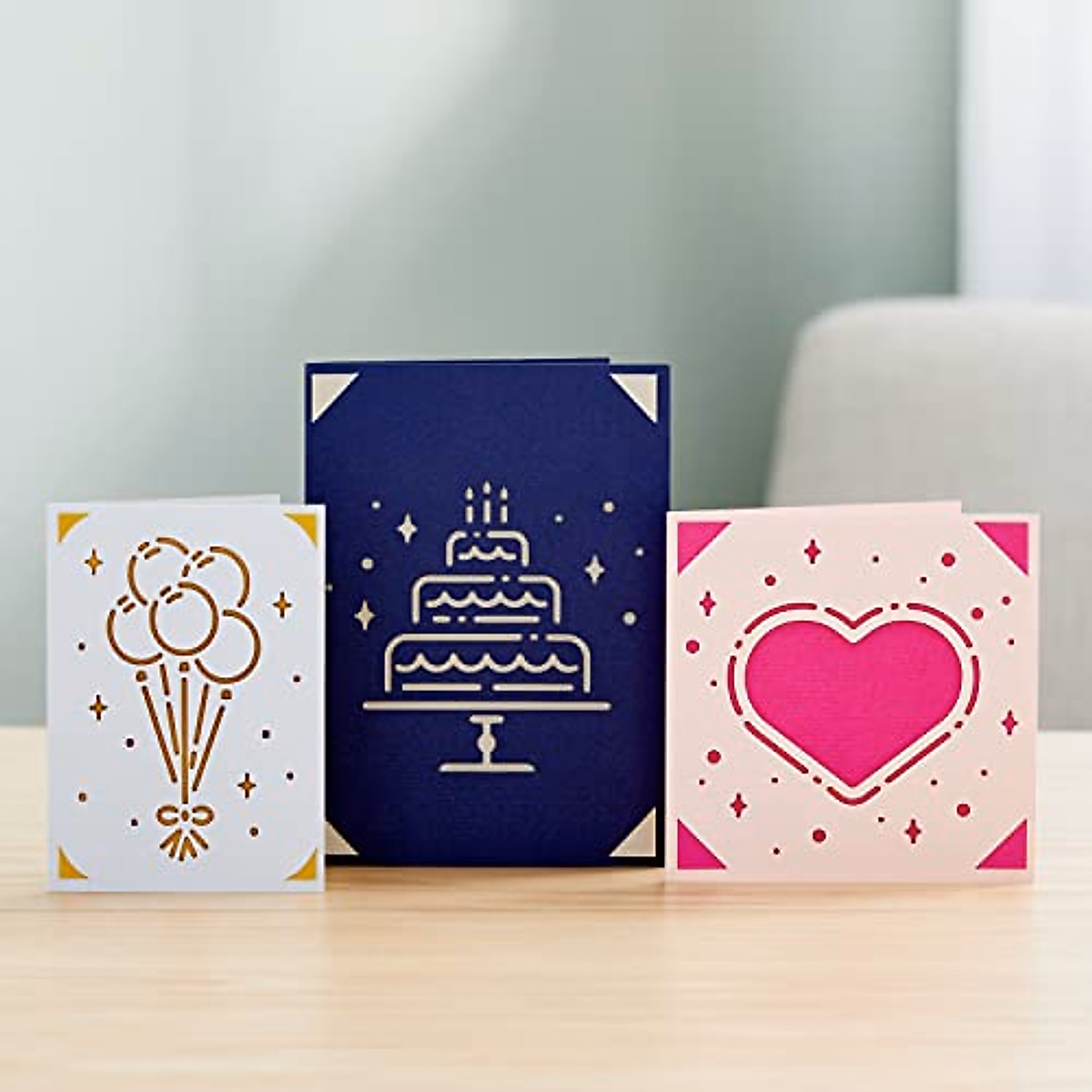 Cricut Insert Cards S40, Create Depth-Filled Birthday Cards, Thank You Cards, Custom Greeting Cards at Home, Compatible with Cricut Joy/Maker/Explore Machines, Princess Sampler (35 ct)