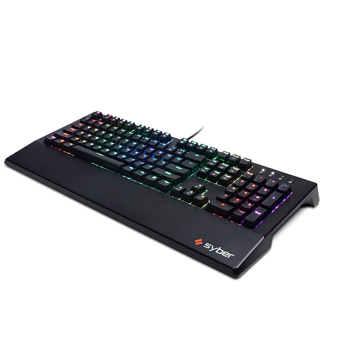 CyberpowerPC Syber K1 SKMBL200 RGB Mechanical Gaming Keyboard with Kontact Blue (Clicky) Mechanical Switches