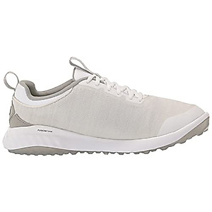 PUMA Golf Men's Fusion PRO Extra Wide Golf Shoe, Puma White-Puma Silver-High Rise, 9.5