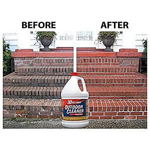 30 SECONDS Outdoor Mold & Mildew Stain Remover | Concentrate | 128 fl oz | Vinyl Siding Fences Patios & More | 4 Pack